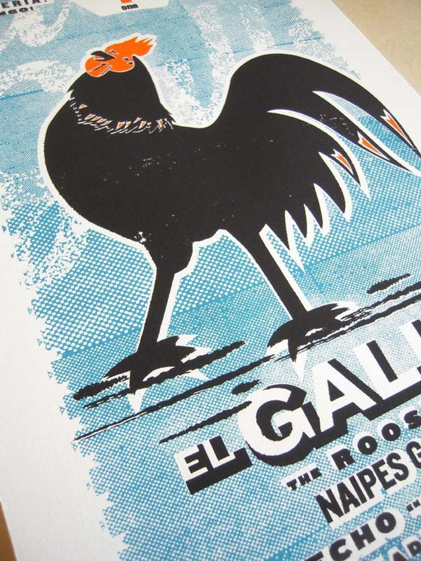ORIGINAL ART - El Gallo (The Rooster) Limited Edition Screen Print ...